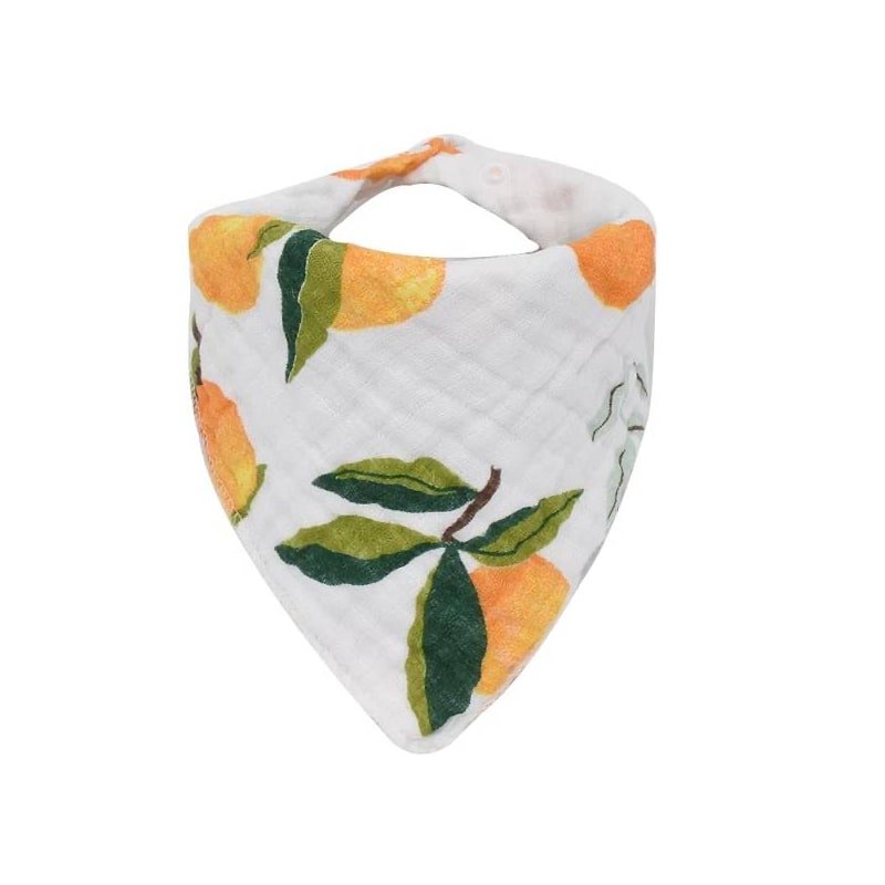 Orange Bandana Bib - Baby Bibs at Louie Meets Lola